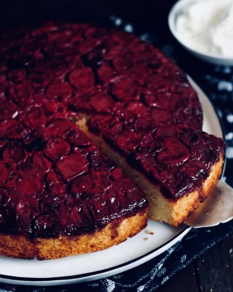 Cherry Upside Down Cake | Anticancer Lifestyle Program